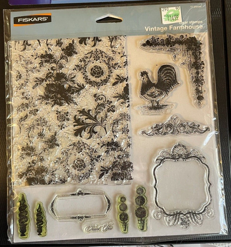 Fiskars Clear Stamps: Vintage Farmhouse; 11 stamps | eBay