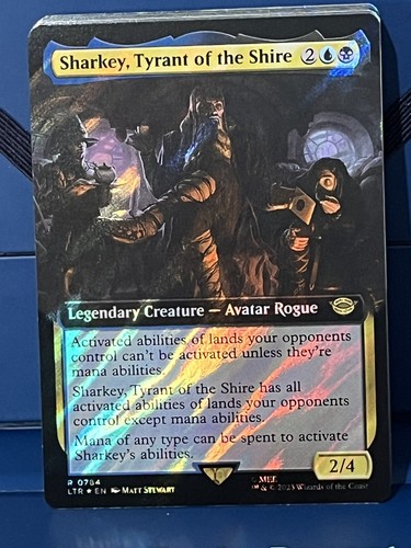 MTG Lord of the Rings Sharkey, Tyrant of the Shire (Extended Art ...