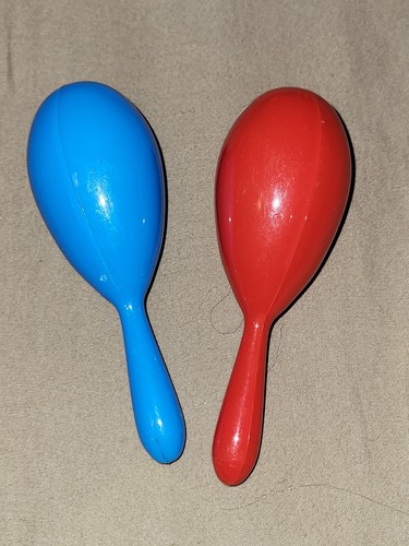 4" Rhythmic Shakers (Mini Maraca's): 1 red, 1 blue. Plastic | eBay