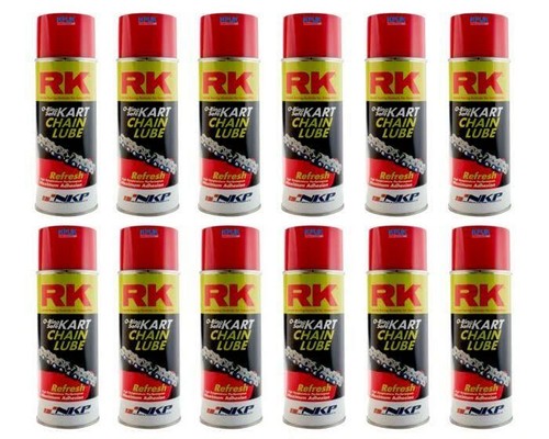 RK Kart Chain Lube Refresh Highly Adhesive 400ml x TWELVE Cans Kart ...