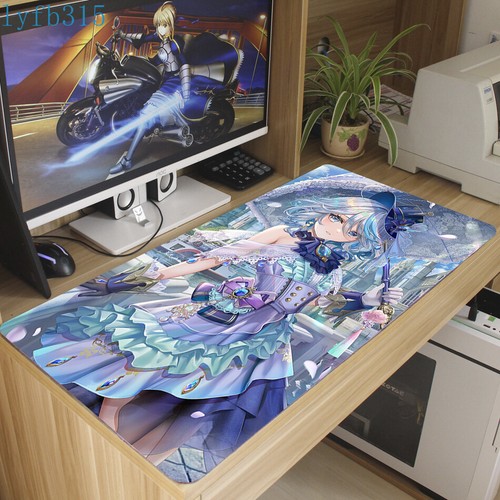 Anime Furina Keyboard Mouse Pad Genshin Impact Playmat Mousemat 40x70cm ...