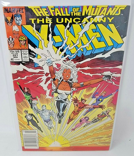 UNCANNY X-MEN #227 1988 Marvel 7.0 Newsstand Marc Silvestri Cover Art ...