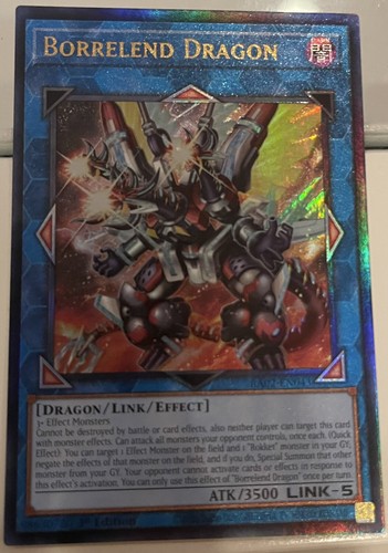 Borrelend Dragon 1st Edition Prismatic Ultimate Rare RA02-EN043 Yu-Gi ...