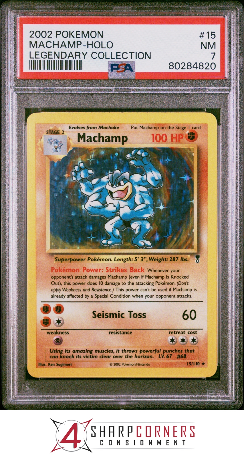 Machamp 2002 Legendary Collection #15 Holo PSA 7 Price Guide - Sports ...