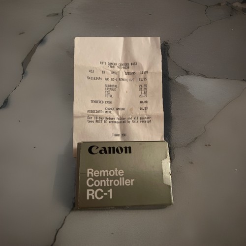 NOS Canon RC-1 Remote Control NIB - Free Shipping S2 | eBay