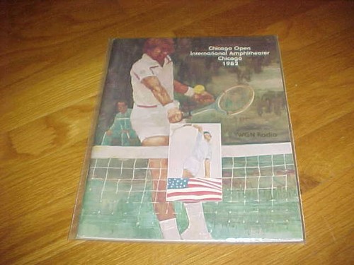1982 Chicago Open International Amphitheater Chicago Tennis Program | eBay