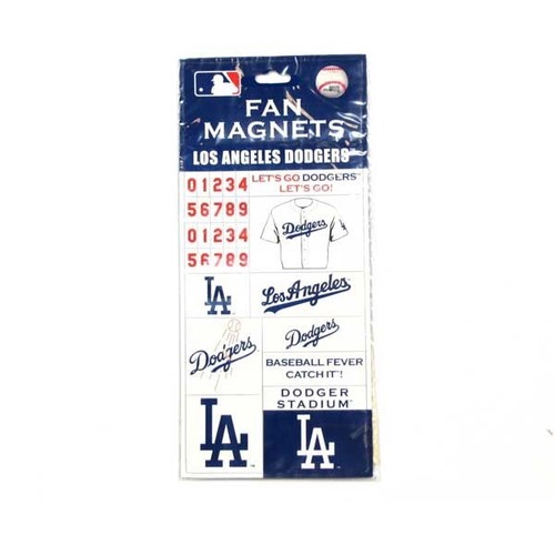 MLB Los Angeles LA Dodgers 6.5" x 4" Sheet Fan Magnets Baseball Free ...