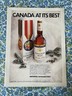 1972 VINTAGE PRINT AD CANADIAN MIST WHISKY CANADA AT ITS BEST MOUNTAINS ...