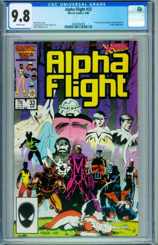 ALPHA FLIGHT #33 CGC 9.8-Lady Deathstrike first appearance-x-men ...