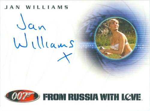 Rittenhouse From Russia With Love Jan Williams Auto James Bond Card | eBay