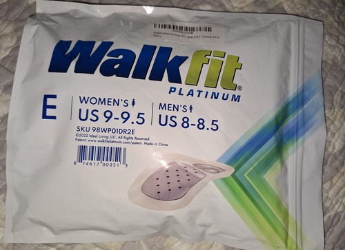 WalkFit Platinum Orthotics Inserts Size E Male 8-8.5 Female 9-9.5 New ...