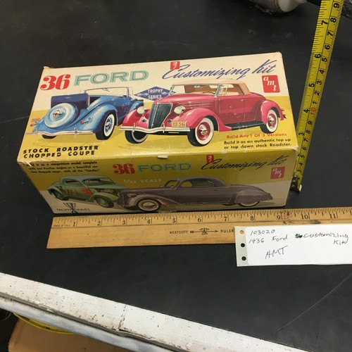 VINTAGE 1960's AMT 36 FORD 3in1 CUSTOMIZING MODEL KIT ORIGINAL BOX | eBay