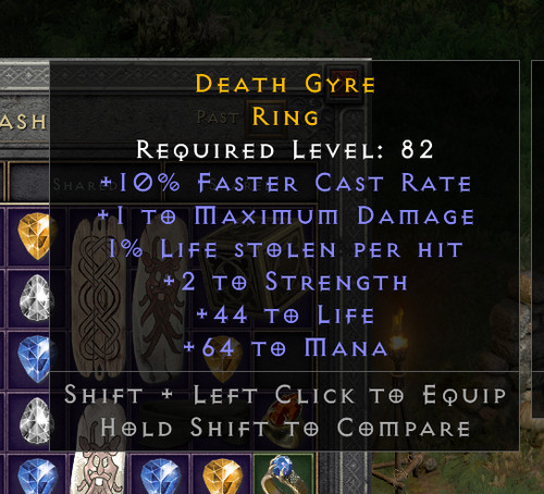D2R: Diablo 2 Resurrected - 10% FCR ring with %LL/44life/64mana - PC ...