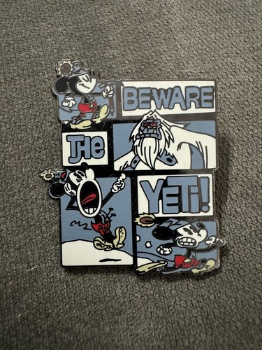 Disney Parks - Mickey Mouse Beware The Yeti - Pin | eBay