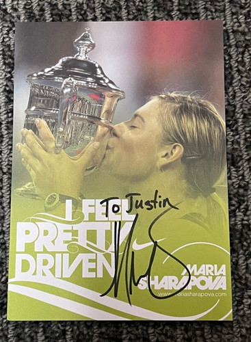 Maria Sharapova signed autographed 4x6 Tennis Post Card | eBay