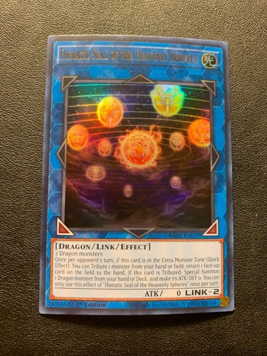 Hieratic Seal of the Heavenly Spheres - Ultra Rare - Yugioh | eBay