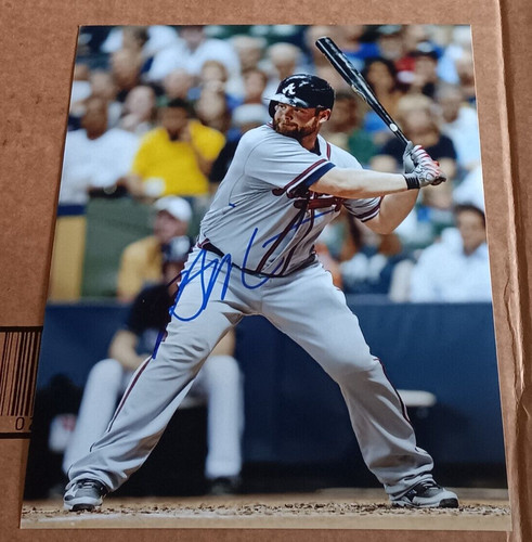 BRIAN MCCANN ATLANTA BRAVES SIGNED AUTOGRAPHED 8X10 PHOTO COA NEW YORK ...