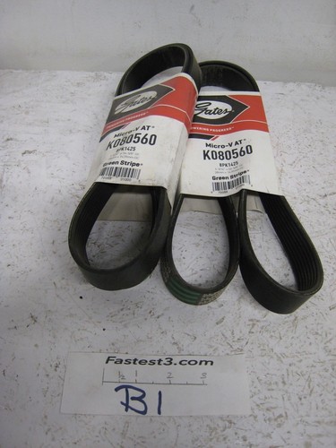 Gates K080560 Serpentine Belt Pack of 2 | eBay