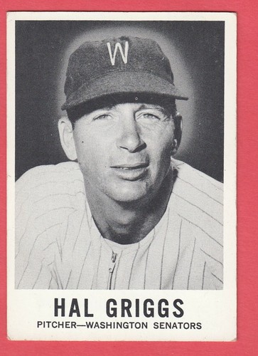 1960 Leaf Baseball # 34 Hal Griggs -- Senators -- Box 732-502 | eBay