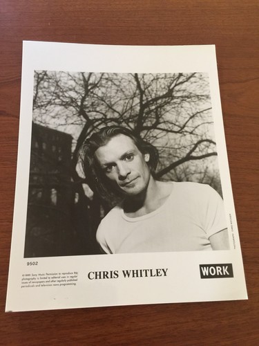 Musician CHRIS WHITLEY Vintage Rare 8x10 PRESS PHOTO #1 | eBay