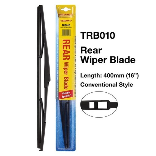 TRIDON TRB010 - WIPER TRIDON REAR BLADE - 400MM 16" - CONVENTIONAL ...