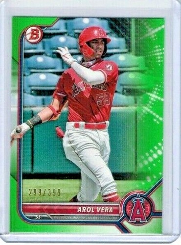 2022 Bowman Arol Vera Neon Green Paper Prospect #'ed 299/399 | eBay