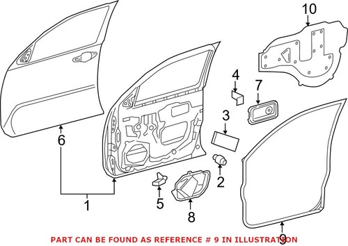 Genuine OEM Door Seal for Toyota 6786104052 | eBay