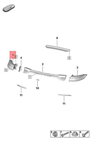 Genuine PORSCHE Panamera 971 Rear Light Left 973945095AL for sale ...