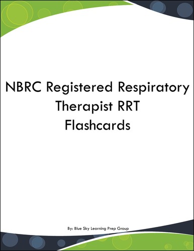 NBRC Registered Respiratory Therapist RRT Flashcards | eBay