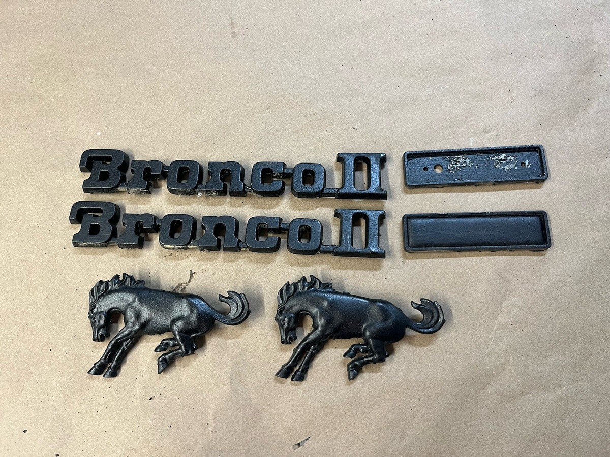 1986 Ford Bronco 2 Emblems LED Flow Emblem Multicolor Ford Bronco