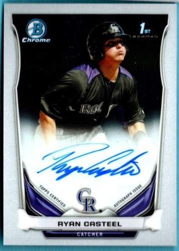 2014 Bowman Chrome Autograph Auto Ryan Casteel Card # BCPA-RC | eBay