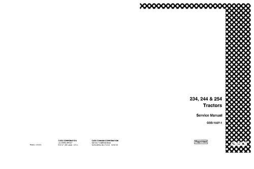 CASE IH 234 244 254 TRACTOR COMPLETE SERVICE MANUAL | eBay