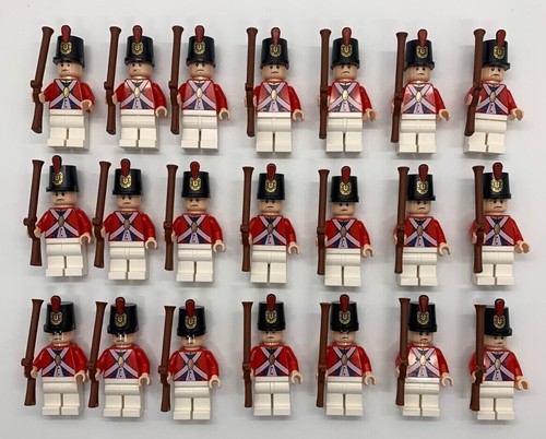 LEGO British Redcoat Soldiers Minifigure Lot 100% Genuine LEGO - YOU ...