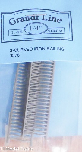 Grandt Line O #3576 (Plastic) S Curved Iron Railing 1/4 Inch Curved ...