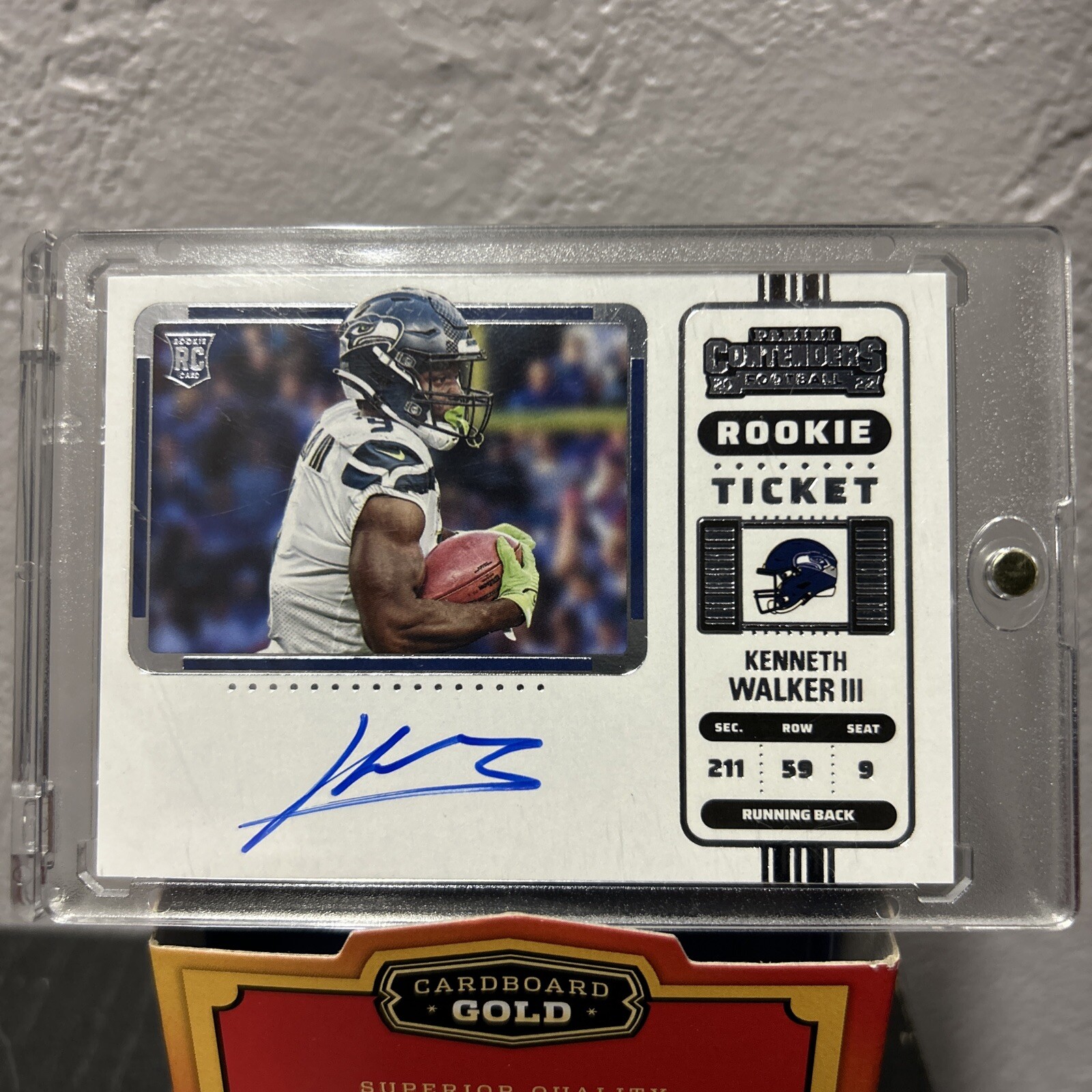 Kenneth Walker III 2022 Contenders Optic #126 Rookie Ticket Auto ...
