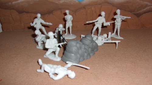 Lot of all ten VictoryBuy/BMC WW2 D-Day Germans in unusual light gray w ...