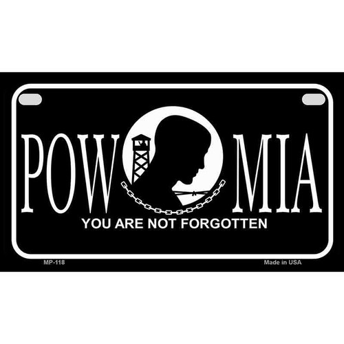 POW MIA Metal Novelty Motorcycle License Plate Tag MP-118 | eBay