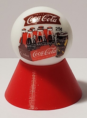 Coke Fishtail 6 Pack 1" Marble with Stand | eBay