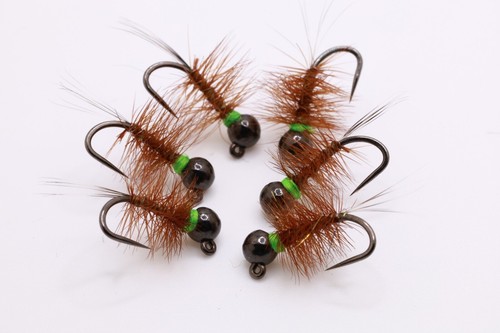 FLY FISHING FLIES - Tungsten BH Bugger Nymph Size #14 Custom Hand Tied ...
