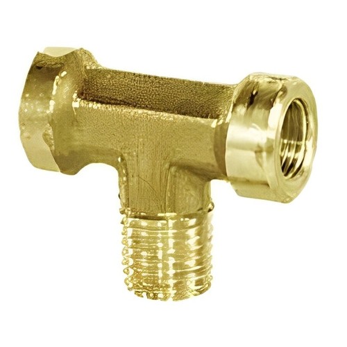 Engineered Brass Tee Manifold 1/4" Inv Flare x 1/4" M NPT for LP Gas ...