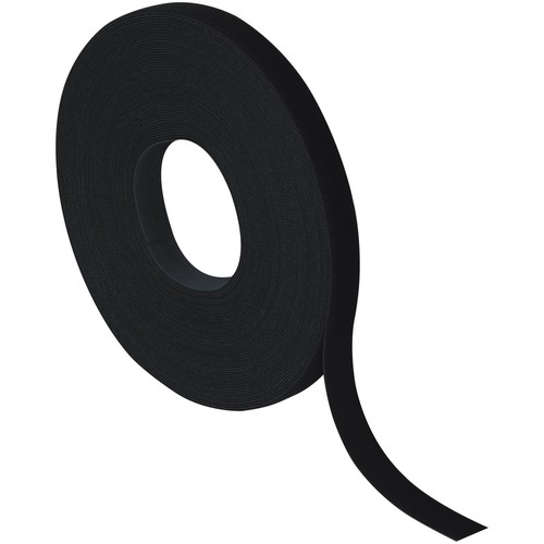 Velcro®189755 ONE-WRAP 1/2"x75' Black Hook&Loop Reusable Tie Fastener ...