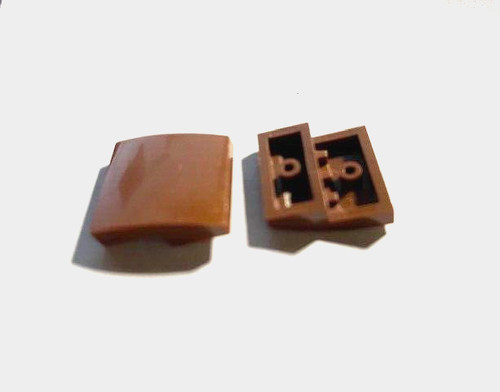 LEGO Parts: Slope, Curved, Smooth Top, 2x2, Part # 15068, Reddish Brown ...