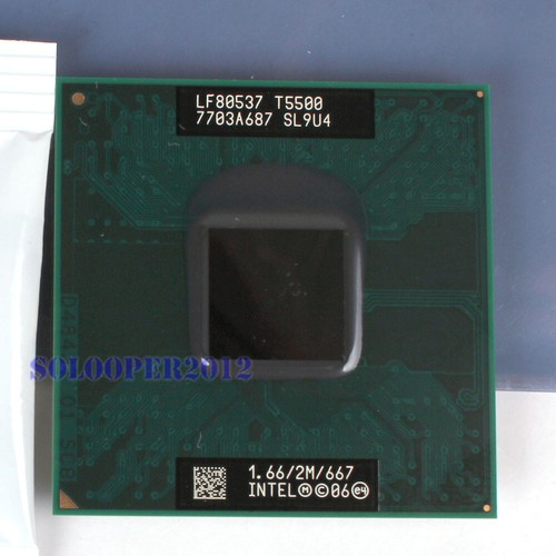 Free shipping Intel Core 2 Duo T5500 CPU 1.66 GHz Socket M (SL9U4 ...