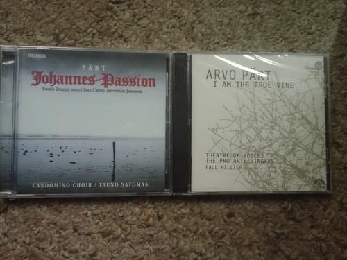 ARVO PART -Lot of 2 CDs I AM THE TRUE VINE & JOHANNES PASSION -BRAND ...