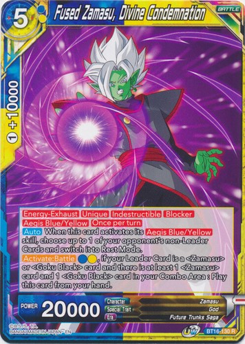 Fused Zamasu, Divine Condemnation Rare Realm of the Gods Dragon Ball ...