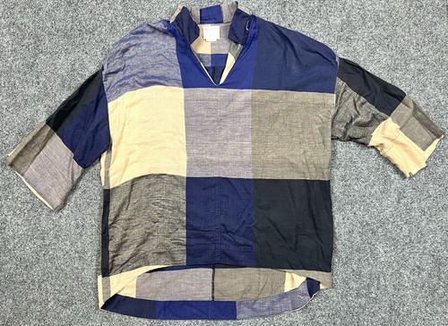 Mirth Size Small / Medium Handmade Edition Patchwork 3/4 Sleeve Blouse Top | eBay