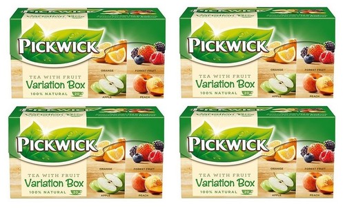 (Pack of 4) PICKWICK TEA WITH FRUIT VARIATION BOX TEA BAGS - 4x20 Bags ...