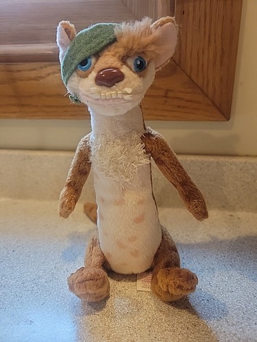 TY Beanie Baby Beanie Babies Ice Age Buck the Weasel 7" Plush ferret ...