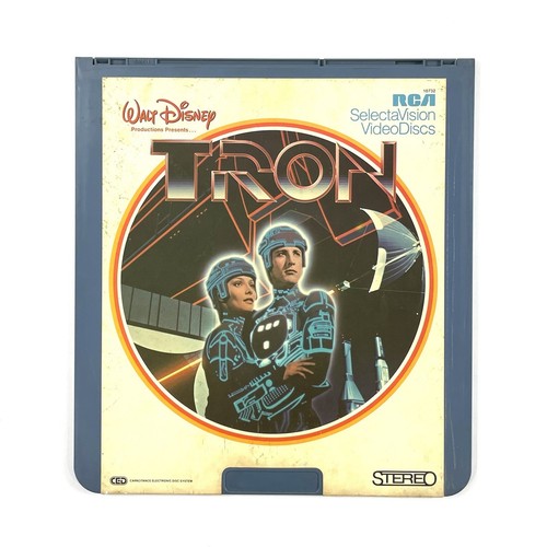 1983 Tron Walt Disney CED Video Disc Jeff Bridges Cindy Morgan Bruce ...