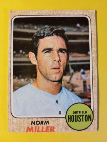 VINTAGE NORM MILLER #161 HOUSTON ASTROS - 1968 TOPPS MLB BASEBALL | eBay